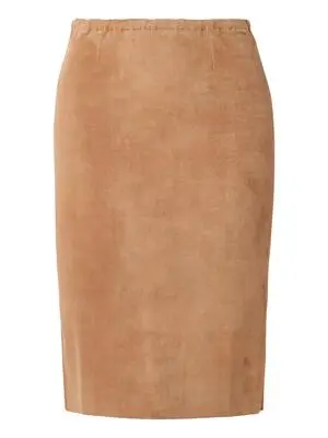 Stouls STOULS Gilda Suede Skirt Brown
