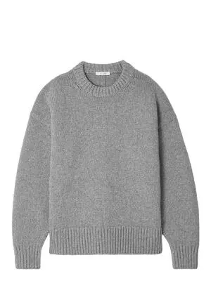 THE ROW Essentials Ophelia Oversized Wool And Cashmere-blend Sweater - Gray