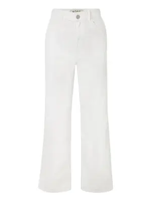 RÓHE Mid-rise Straight-leg Jeans - White