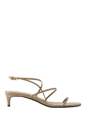 Khaite KHAITE Loop Leather Sandals Neutral