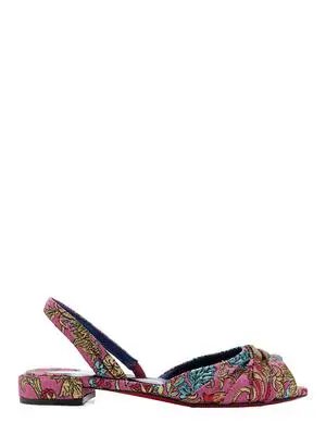 CHRISTIAN LOUBOUTIN Cordelina Flat Slingback Sandals - Pink