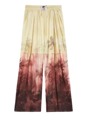 Palm Angels Sunset Palms Trousers - Neutrals