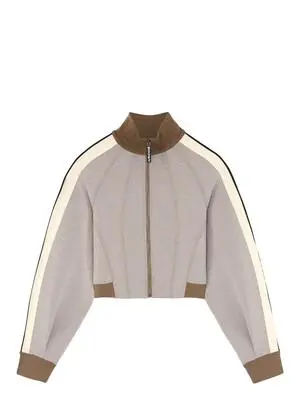 Palm Angels Zip-up Track Jacket - Neutrals