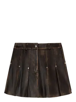 Palm Angels Lea Mini Skirt - Brown