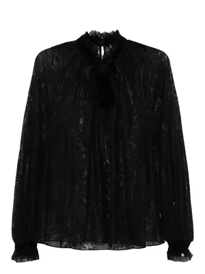 NISSA Lace Blouse - Black