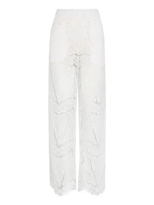AMIR SLAMA Lace Trousers - White