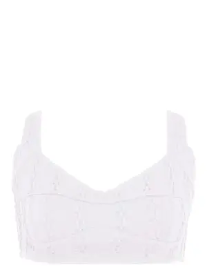AMIR SLAMA Sleeveless Top - White