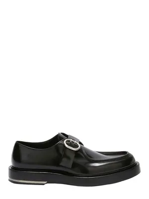 JIL SANDER Leather Loafers - Black