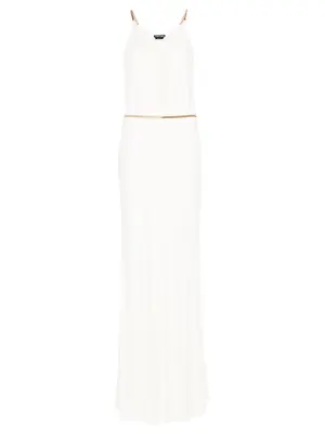 TOM FORD Belted Maxi Dress - White