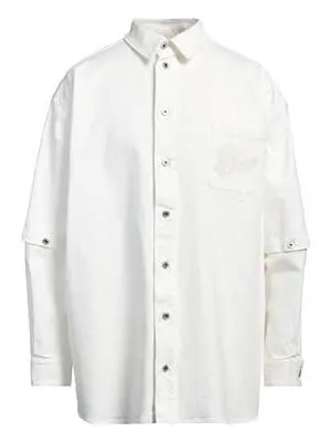 OFF-WHITE™ Off- Denim Shirt Size Cotton, Elastane - White