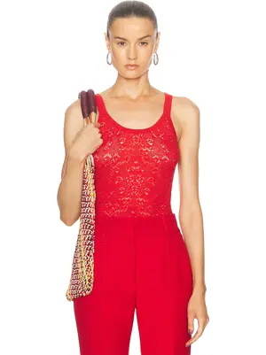 Gabriela Hearst Pontus Tank Top - Scarlet Red