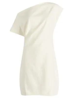 ST. AGNI Asymmetric Mini Dress - Ivory