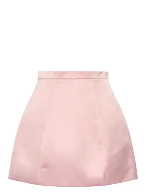 Blumarine Duchess-satin Mini Skirt - Pink