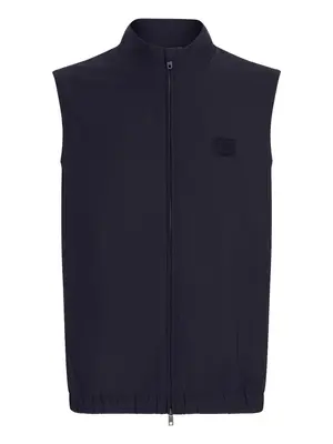 Dolce & Gabbana Logo-plaque Vest - Blue