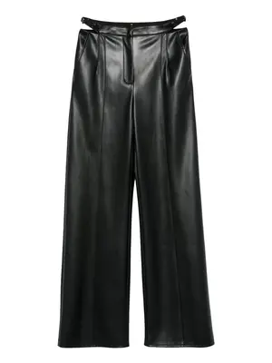 Patrizia Pepe Straight Leg Trousers - Black