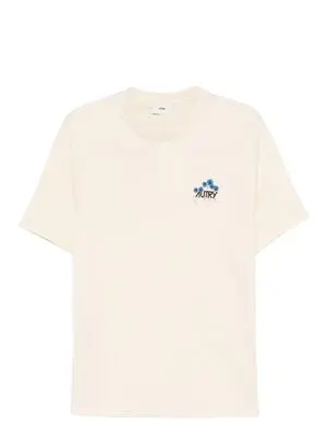 AUTRY Logo-print T-shirt - Neutrals