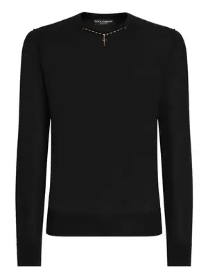 Dolce & Gabbana Appliqué Sweater - Black