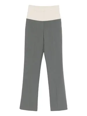 Patrizia Pepe Colour-block Trousers - Grey