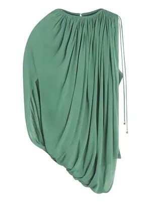 LANVIN Draped Jersey Top - Green
