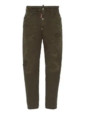 Dsquared2 Distressed Trousers - Green