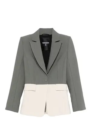 Patrizia Pepe Colour-block Blazer - Grey