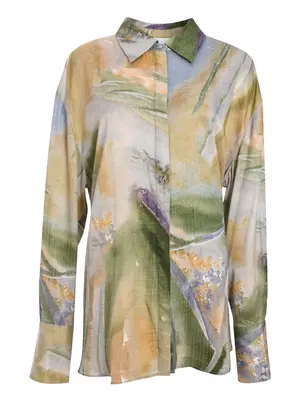 Significant Other Bianca Marbled Shirt - Purple