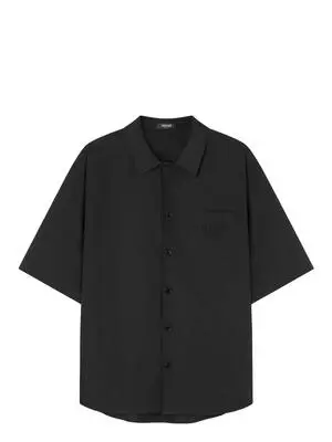 Versace Medusa Chains Embroidered Shirt - Black