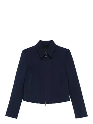 Patrizia Pepe Cropped Jacket - Blue