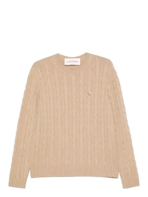 Valentino Garavani Cable-knit Sweater - Neutrals