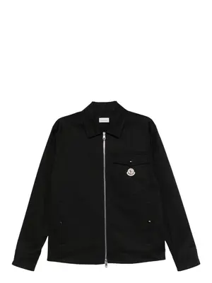 Moncler Zip-up Shirt Jacket - Black