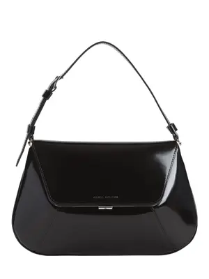 Amina Muaddi Ami Shoulder Bag - Black
