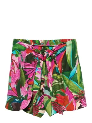Farm Rio Jardin De Reve Shorts - Pink