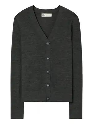 Tory Burch Simone Cardigan - Grey