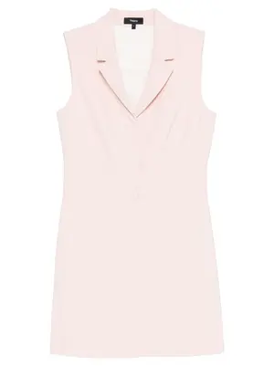 Theory Crepe Mini Dress - Pink