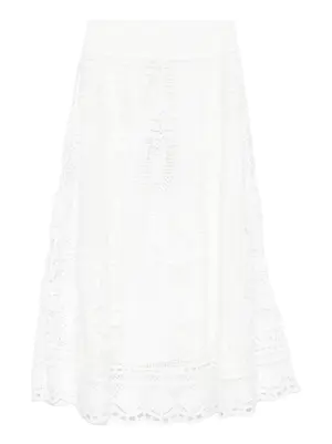 FARM RIO FARM Rio Broderie-Anglaise Maxi Skirt