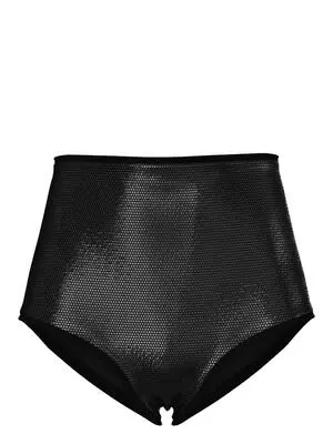 MARGHERITA MACCAPANI Rhinestone-embellished Micro Shorts - Black