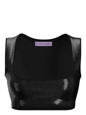 MARGHERITA MACCAPANI Maccapani Rhinestone-Embellished Crop Top
