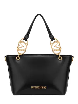 Moschino Logo-lettering Tote Bag - Black