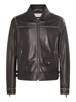 Valentino Garavani Leather Jacket - Black