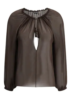 TOM FORD Long-sleeve Blouse - Brown