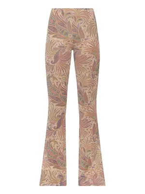 Etro Paisley-print Trousers - Neutrals