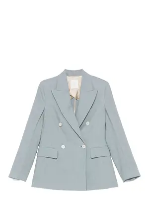 Eleventy Slub-texture Blazer - Grey