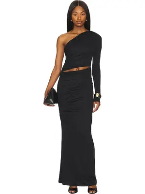 CAMILA COELHO Nia Gown - Black