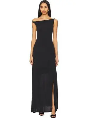 PEACHY DEN Kylie Maxi Dress - Graphite