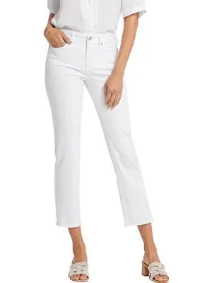 NYDJ Marilyn High Rise Ankle Jeans - Optic White