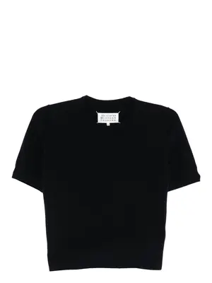 MAISON MARGIELA Virgin Wool T-shirt - Blue
