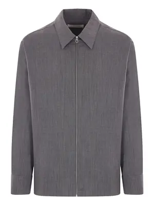 JIL SANDER Wool Shirt Jacket - Grey