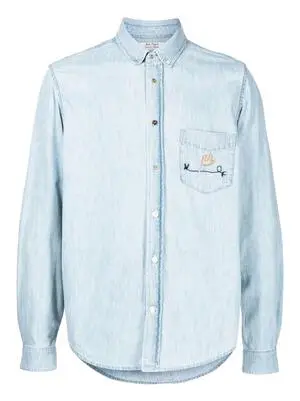 Nick Fouquet Embroidered Shirt - Blue