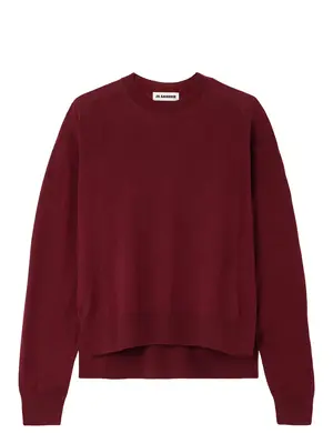 JIL SANDER Cashmere, Wool And Silk-blend Sweater - Red
