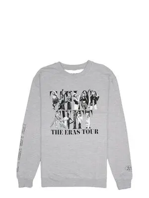TAYLOR SWIFT The Eras Tour Crewneck Sweatshirt - Heather Grey